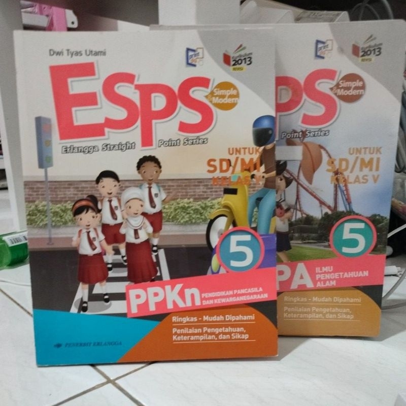 Jual Erlangga Straight Point Series (ESPS) Kelas 5 Second kondisi bagus | Shopee Indonesia