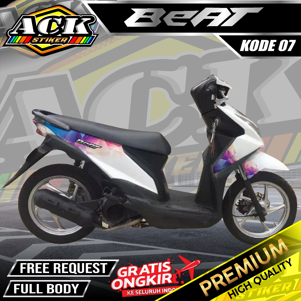 Jual decal stiker beat f1 lama / dekal stiker fullbody honda beat f1 ...