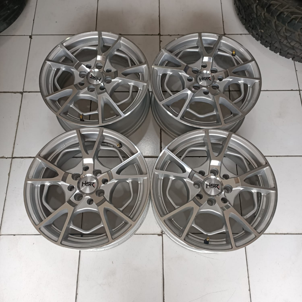 Jual velg mobil second HSR EXIMUS r15 baut 4x100/114,3 untuk brio calya ...