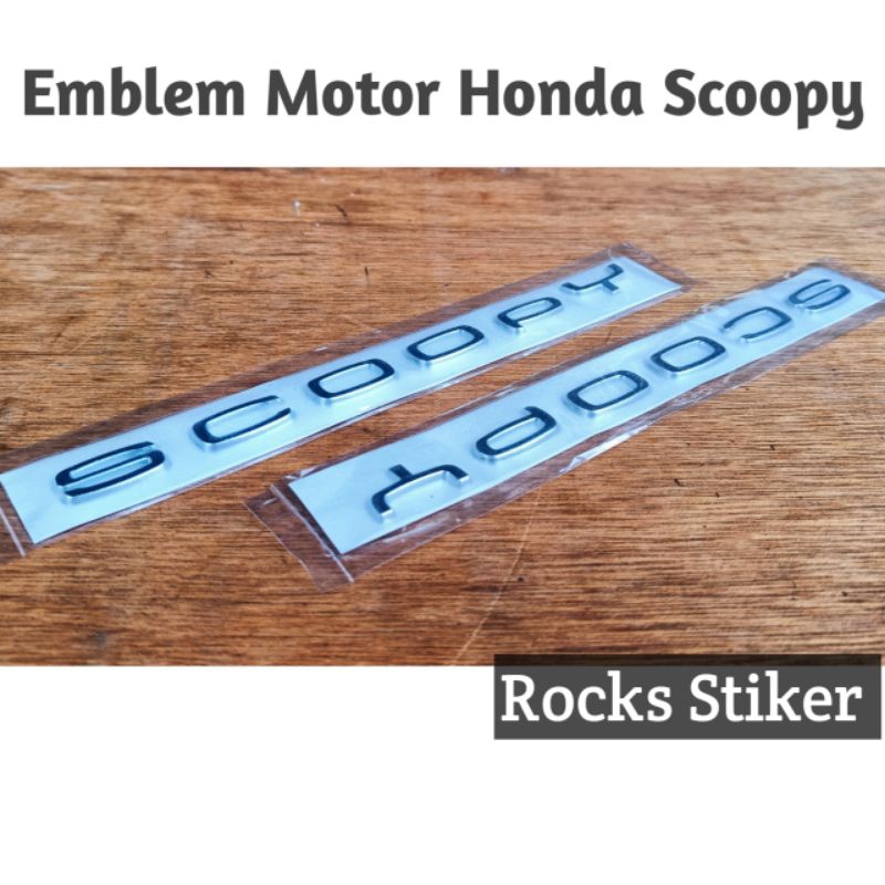 Jual Emblem Timbul Motor Honda SCOOPY 2021 / Emblem 3D Scoopy / emblem ...