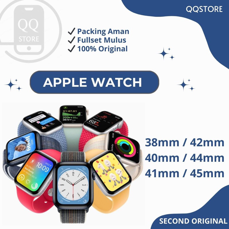Jual Apple Watch Series 3 / 4 / 5 / 6 / 7 & SE (40mm/44mm) Second ...