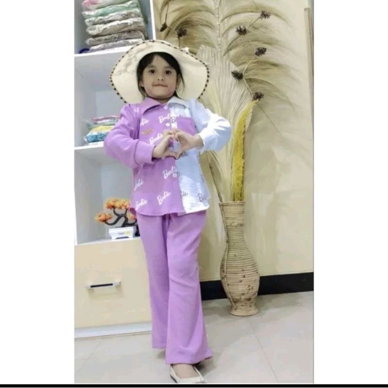 Jual Setcel anak barbie cringkel airflow usia 1-9 tahun | Shopee Indonesia