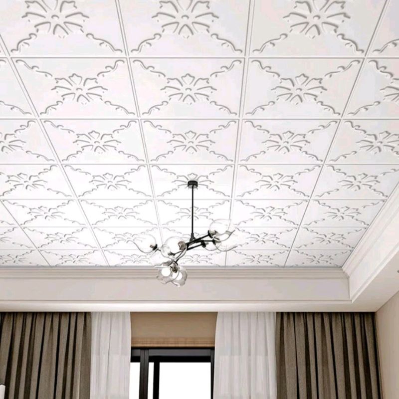 Jual wallpaper foam premium untuk plafon dan dinding permukaan timbul ...