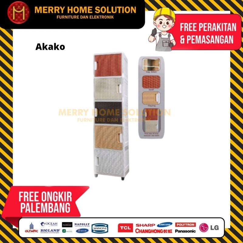 Jual lemari plastik rak susun akako swing rak serbaguna | Shopee Indonesia