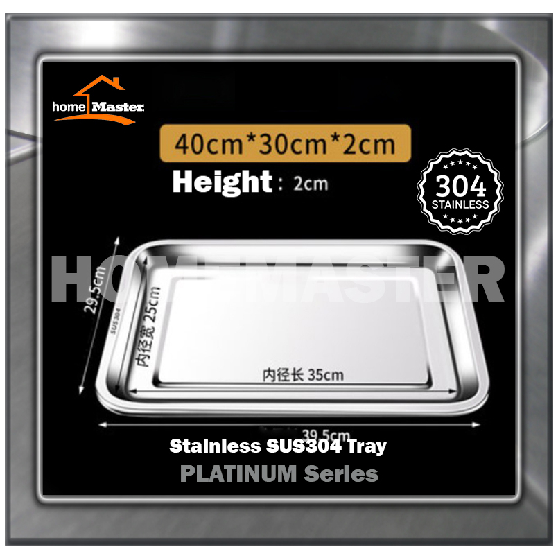 Jual HomeMaster Nampan/Tray/Baki Stainless/Besi Baja Tahan Karat SUS304 ...