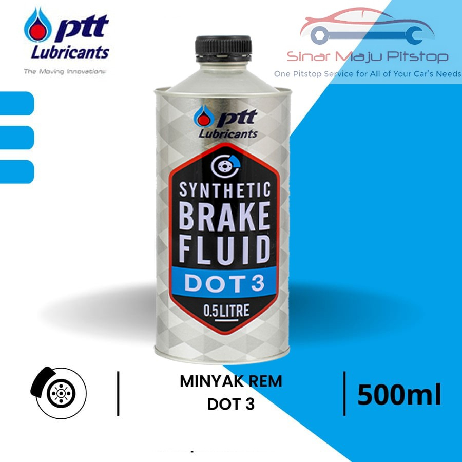 Jual Cairan Oli Rem / Minyak Rem Mobil & Motor DOT 3 PTT BRAKE FLUID ORIGINAL MADE IN THAILAND ...