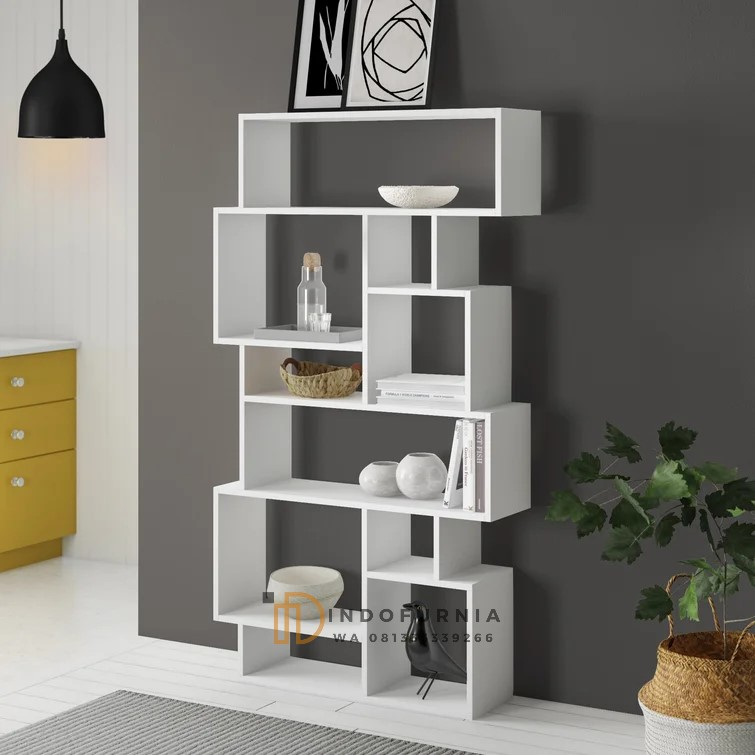 Jual INDOFURNIA Rak Buku Sandra Minimalis Model Terbaru / Bookcase ...