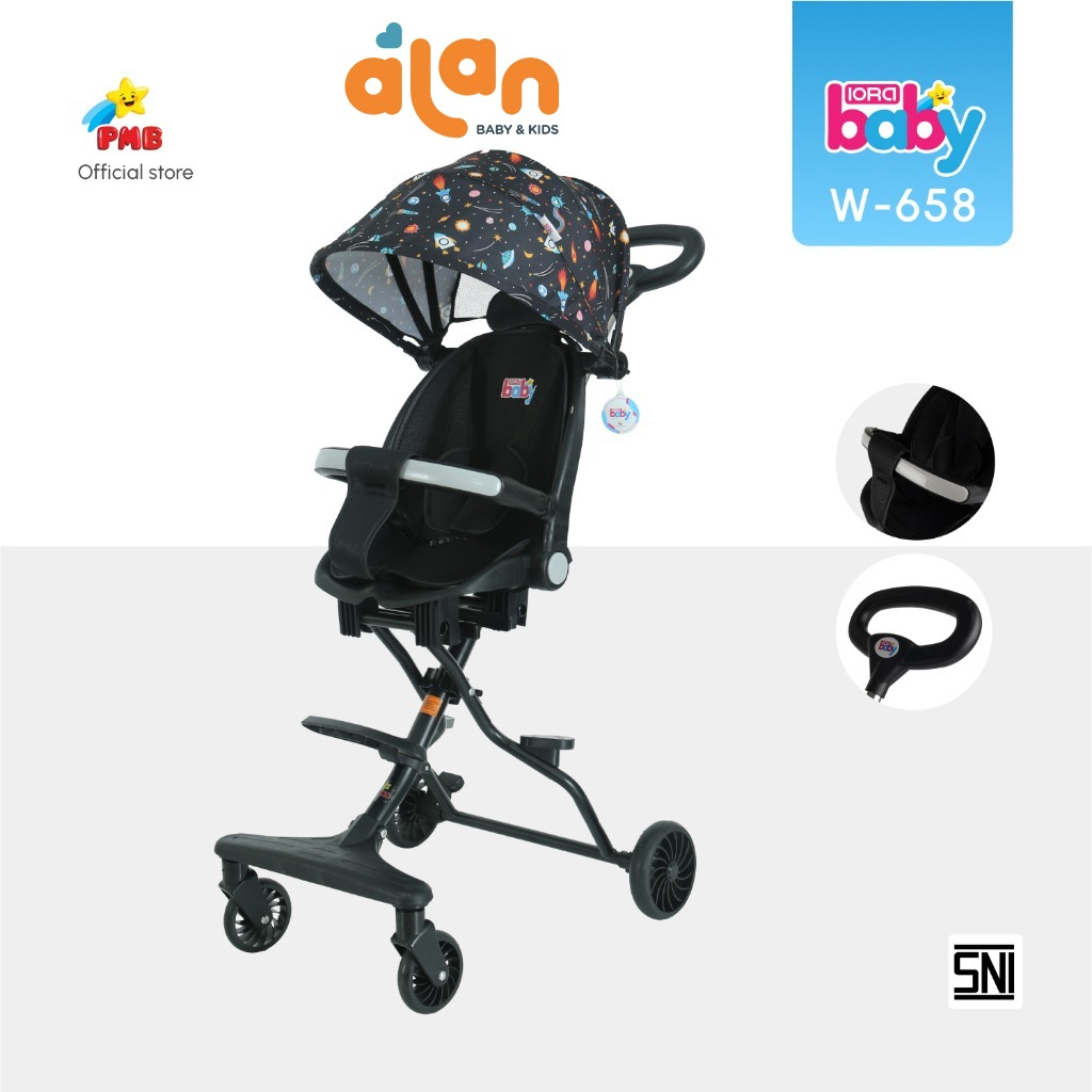 Jual PMB Magic Stroller W658 - Kereta Dorong Anak | Shopee Indonesia