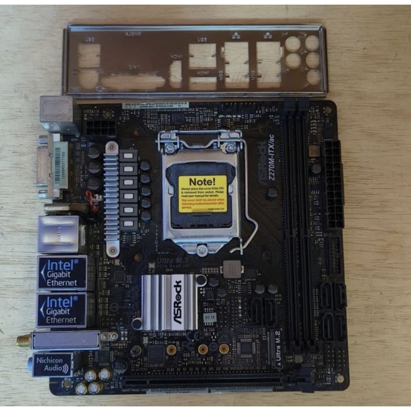 Jual MOBO/MOTHERBOAD ASROCK Z270 MINI ITX / LGA 1151 NVME / DUAL LAN ...