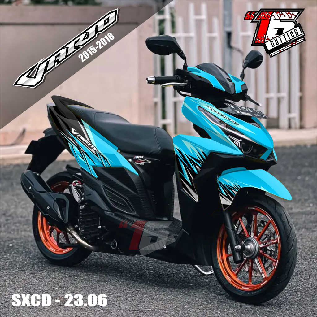 Jual TERBARU Decal Sticker Motor Vario LED 125 150 NEW 2015 2016 2017 ...