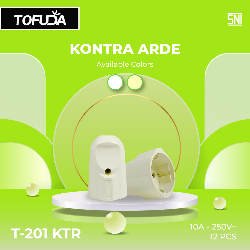 Jual Tofuda Kontra Steker Arde Sambungan Steker T 201 KTR Steker Cewek ...