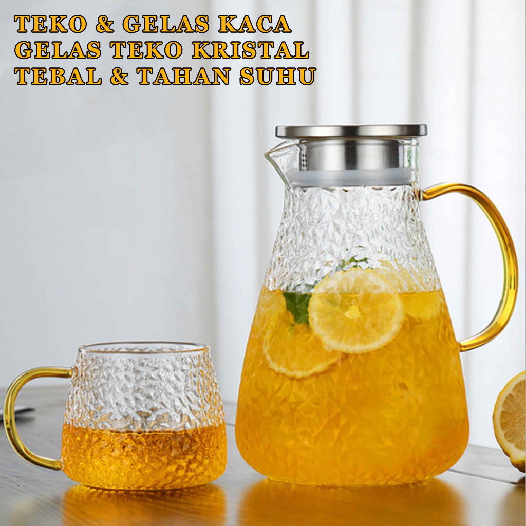 Jual Gelas Kaca ELegant / Gelas Kaca dan Teko Kaca / Gelas Teko Kristal ...