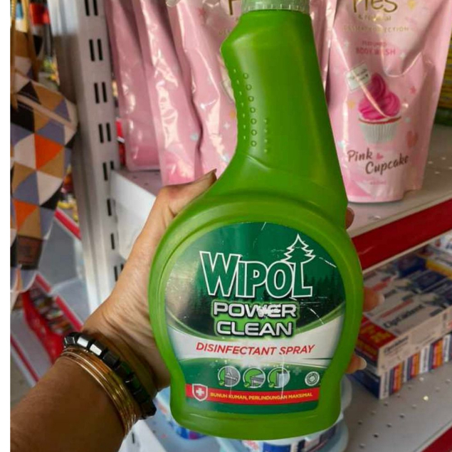 Jual WIPOL DISINFECTANT SPRAY POWER CLEAN 500ML | Shopee Indonesia