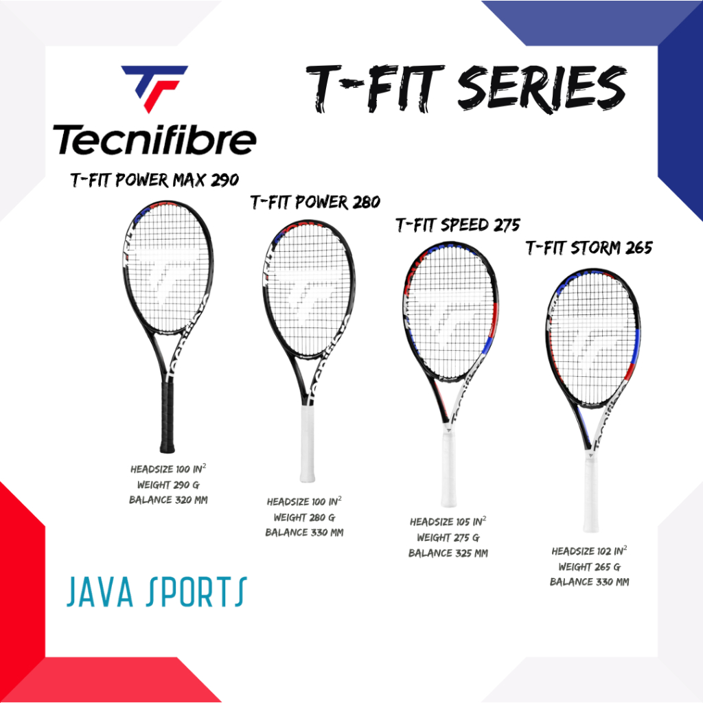 Jual Raket Tenis Tecnifibre T-Fit Series 290 280 275 265 Original | Pemula | Shopee Indonesia