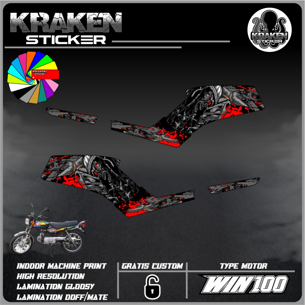 Jual Stiker Striping Honda WIN 100 List Variasi Sticker Setiker Desain ...