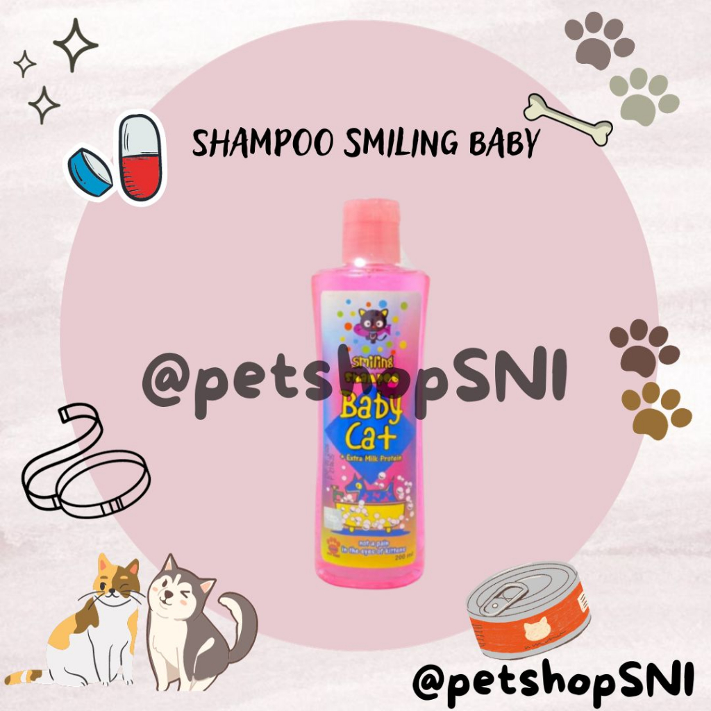Jual SHAMPO KITTEN Anak KUCING SMILING BABY CAT SHAMPO UNTUK ANAK ...