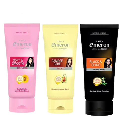 Jual Emeron Kondisioner Soft & Smooth | Black Shine 170 ml | Emeron ...