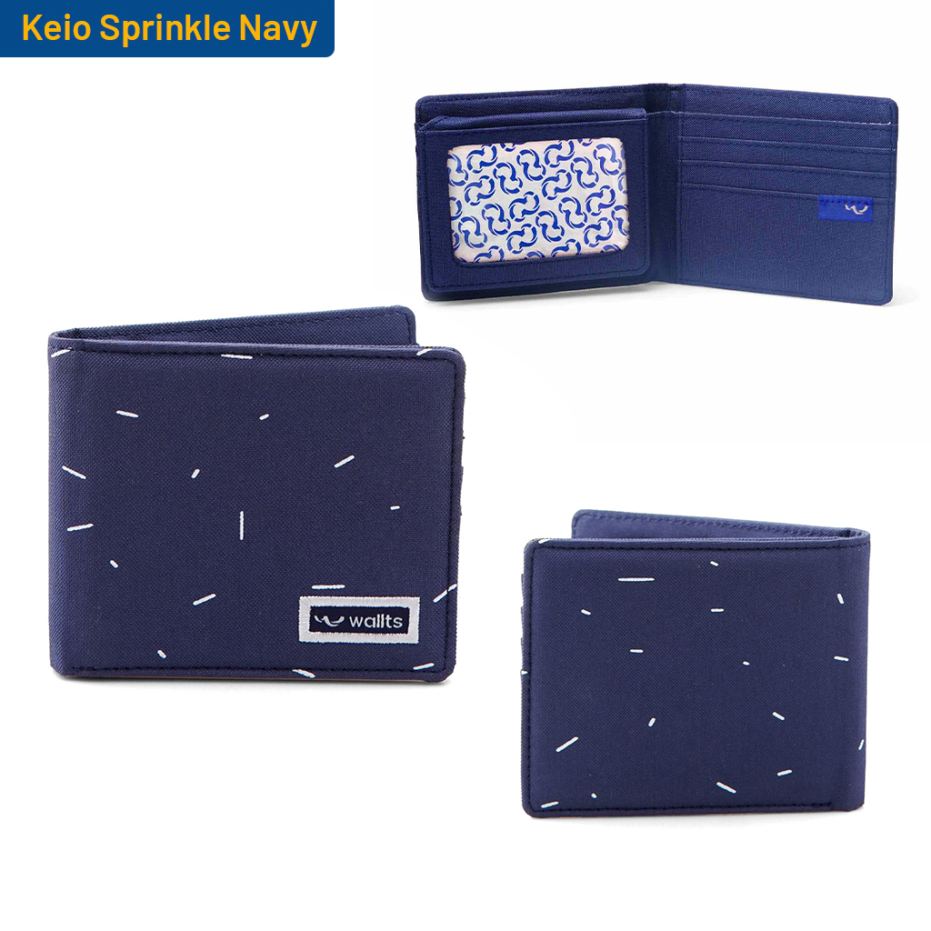 Jual Wallts Dompet Lipat Kanvas Pria Anti Air - Keio Motif | Shopee Indonesia