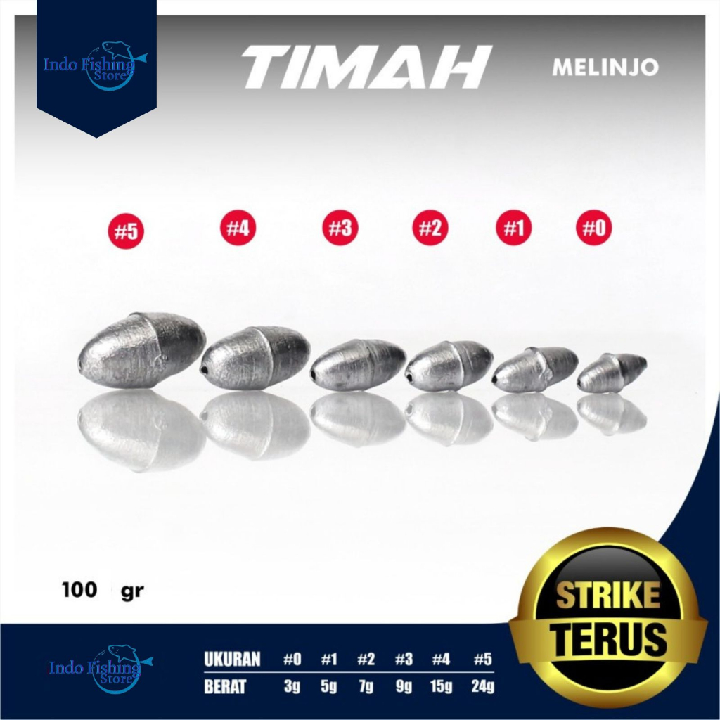 Jual [100gr] Timbel Timah Merica Melinjo Eceran Pemberat Mancing ...