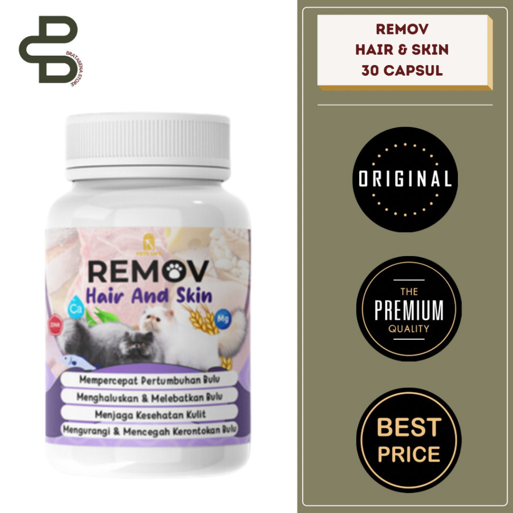 Jual REMOV HAIR & SKIN KUCING 30 KAPSUL | Shopee Indonesia