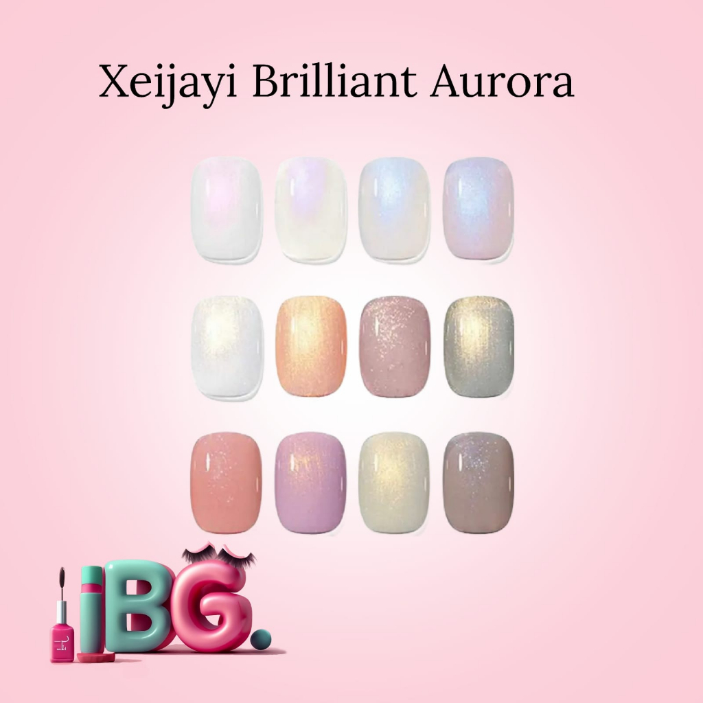 Jual Xeijayi Brilliant Aurora Nail Art Gel Series / Kutek Nail Art Gel ...