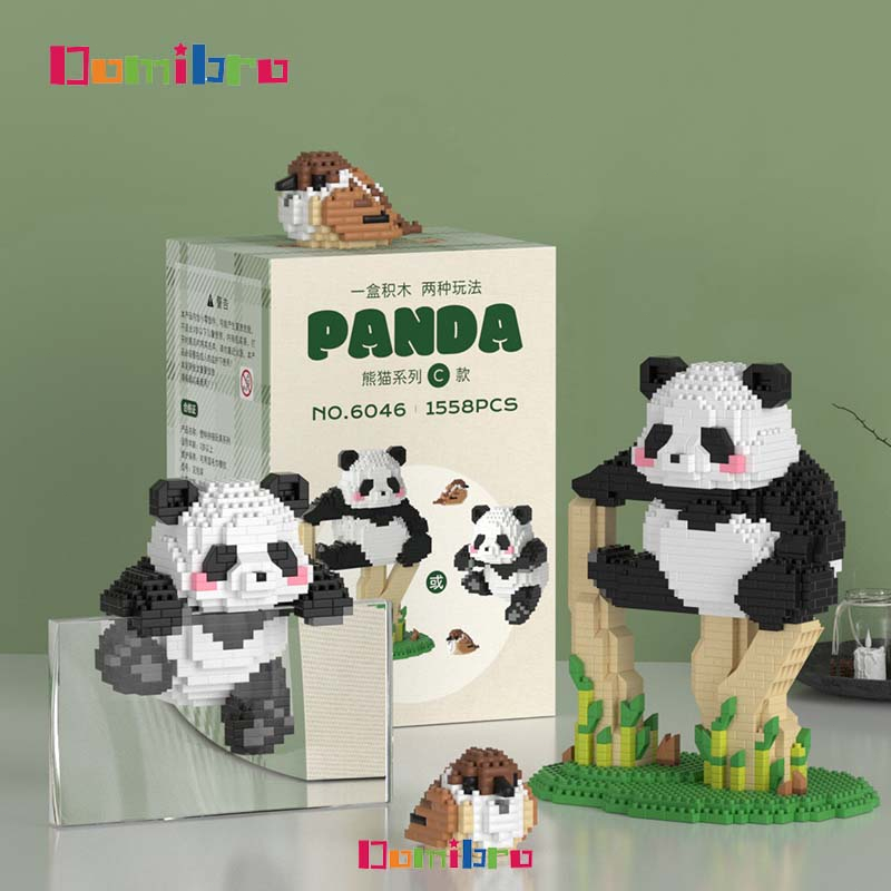 Jual Ready Mainan Nano Block 3IN1 Panda Blok Bricks Model Panda Series ...