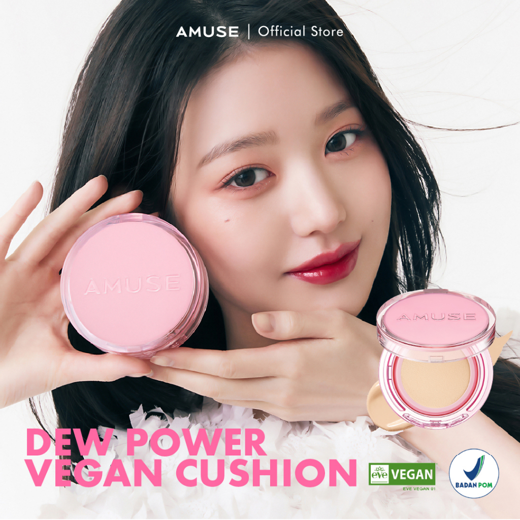 Jual AMUSE - Dew Power Vegan Cushion | Shopee Indonesia