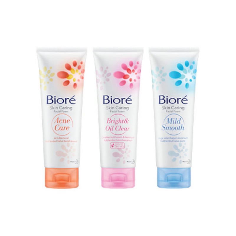 Jual Biore Facial Foam Skin Caring Mild Smooth 40G - Bright & Oil Clear ...