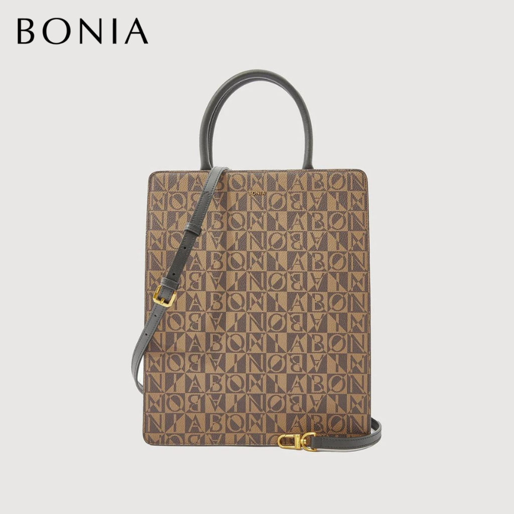 Jual Bonia - Ciccio Monogram Tote Bag Nero | Shopee Indonesia