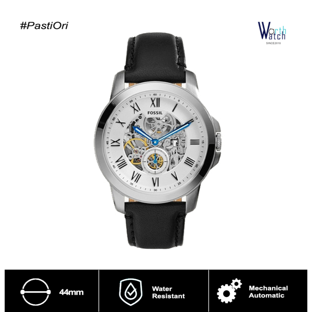 Jual Jam Tangan Pria Otomatis Original Grant Automatic Skeleton Dial ...