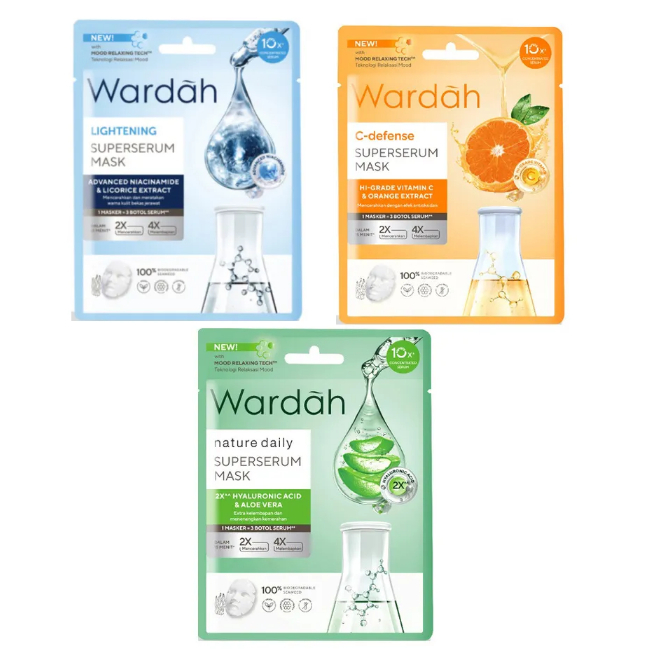 Jual Wardah Super Serum Sheet Mask Series - SUPERSERUM Aloe Vera ...