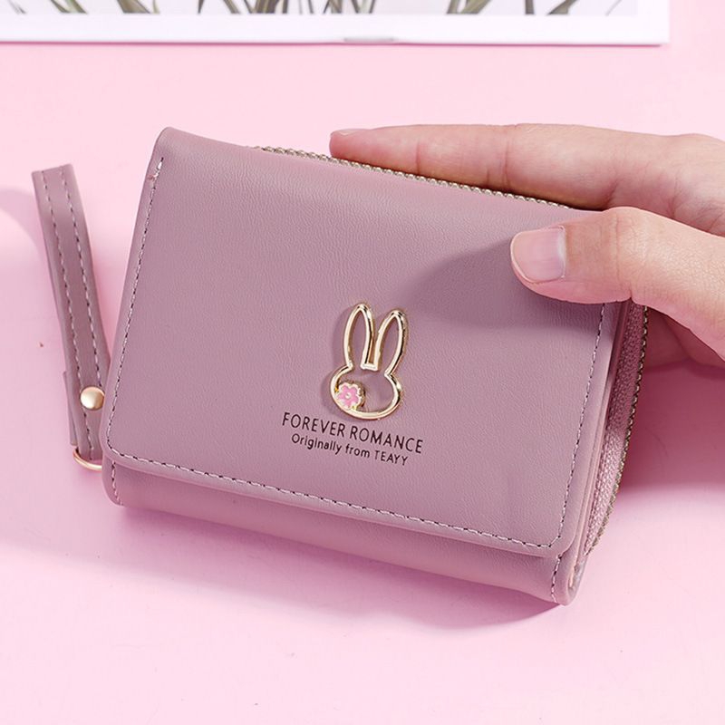 Jual JJ 1560 Dompet Lipat Relesting Wanita Motif Kelinci Import ...
