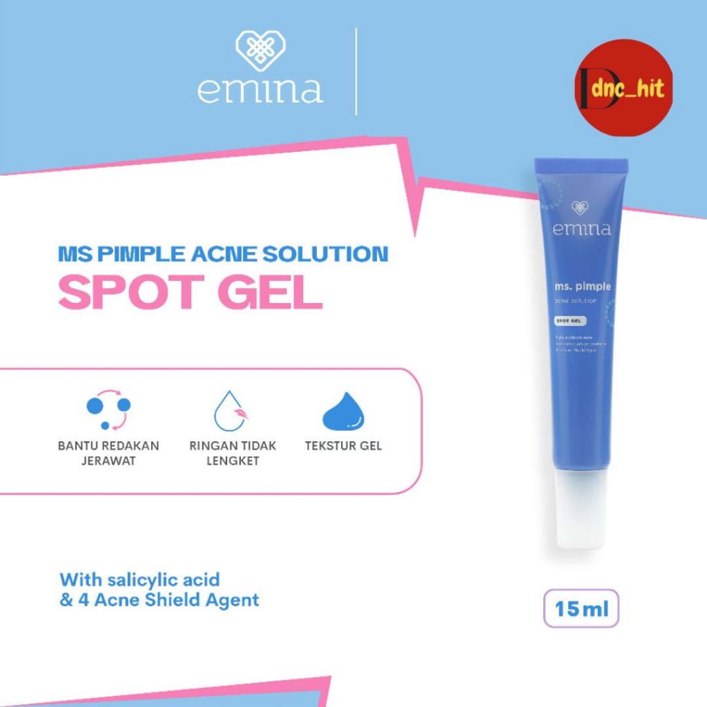 Jual Emina ms.pimple acne solution spot gel 15ml | Shopee Indonesia