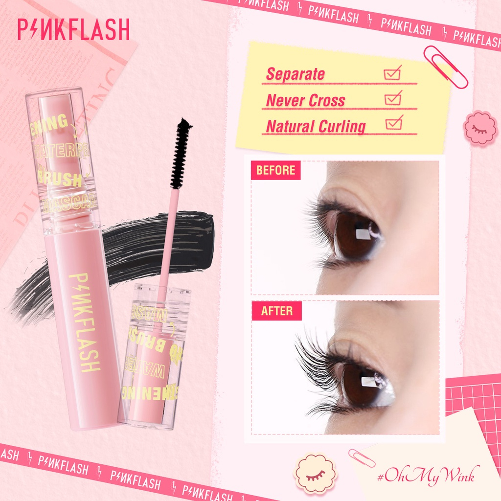 Jual Maskara Pinkflash PINKUltrathin Fiber Day & Night Lengthening ...
