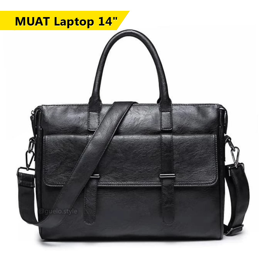 Jual tas selempang kulit - tas laptop 14 inch VN44 | Shopee Indonesia