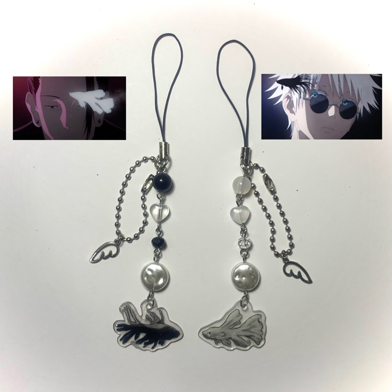Jual doebeadz | phone charm beta fish satosugu - gojo satoru geto ...