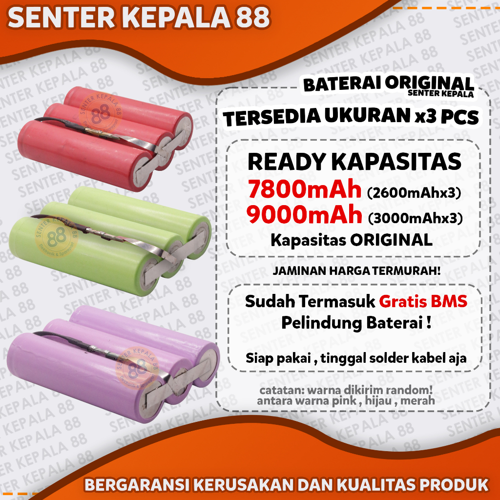 Jual Baterai Senter Kepala bisa untuk DONY LUBY KAWACHI ORI ORIGINAL ...