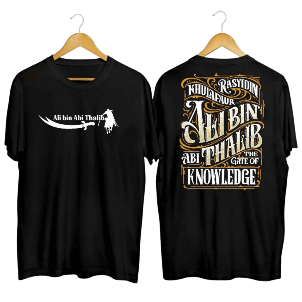 Jual Kaos Islami Ali Bin Abi Thalib Knowledge \ Tshirt Hijrah Distro ...