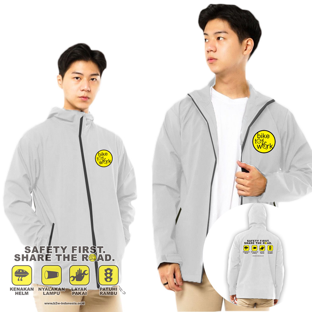 Jual JAKET PARASUT BIKE TO WORK TERBARU / JAKET CUSTOM SABLON / JAKET ...