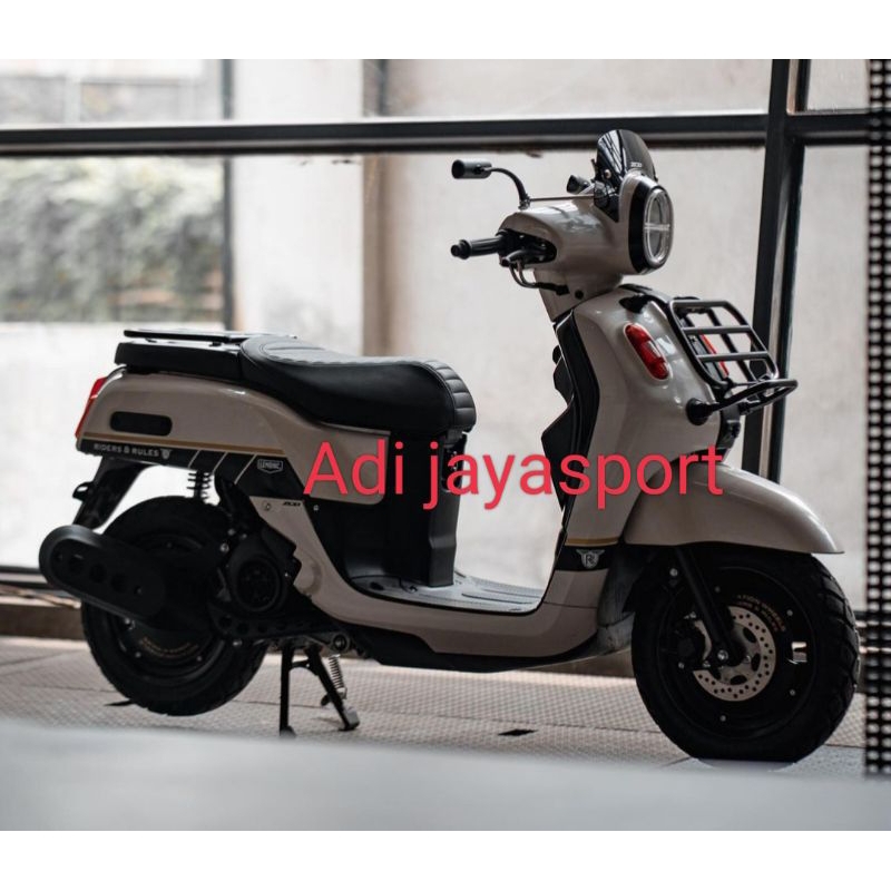 Jual Aksesoris Yamaha Fazzio Hybrid Front Rack Dan Back Rack Backrack ...