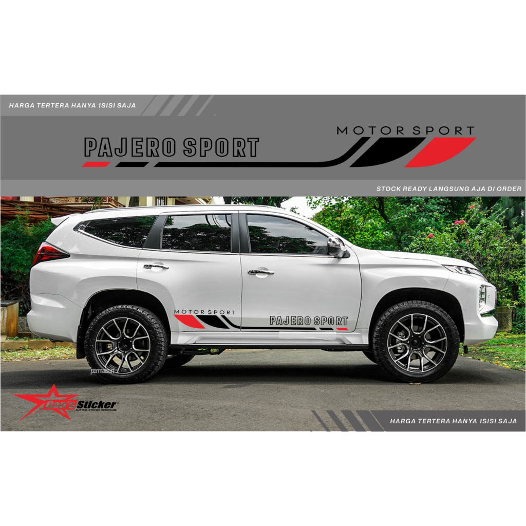 Jual STICKER PAJERO SPORT 2022 2023 AKSESORIES PAJERO SPORT 2023 ...