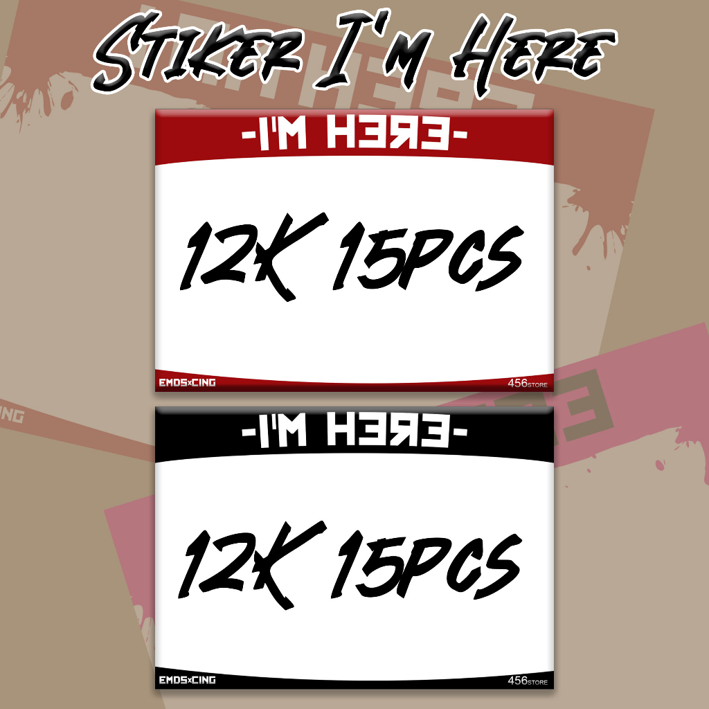 Jual Stiker Graffiti I'M HERE / Stiker Graffiti Polos | Shopee Indonesia