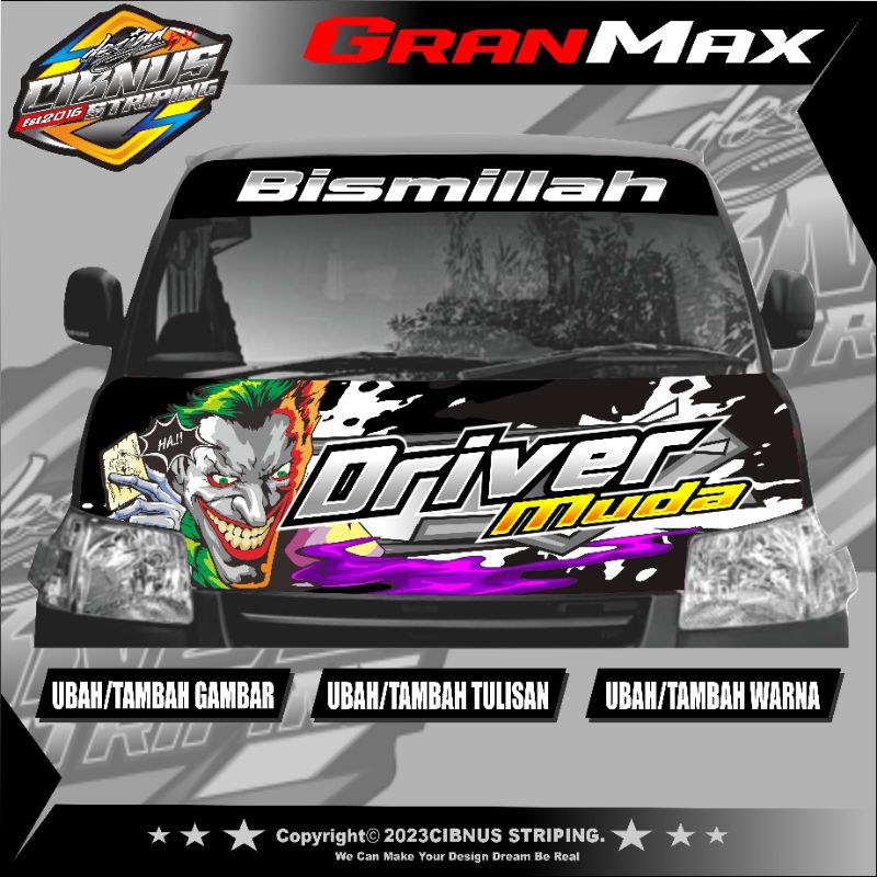Jual Stiker Mobil Granmax,Decal Stiker Kabin Granmax.Bisa Request ...