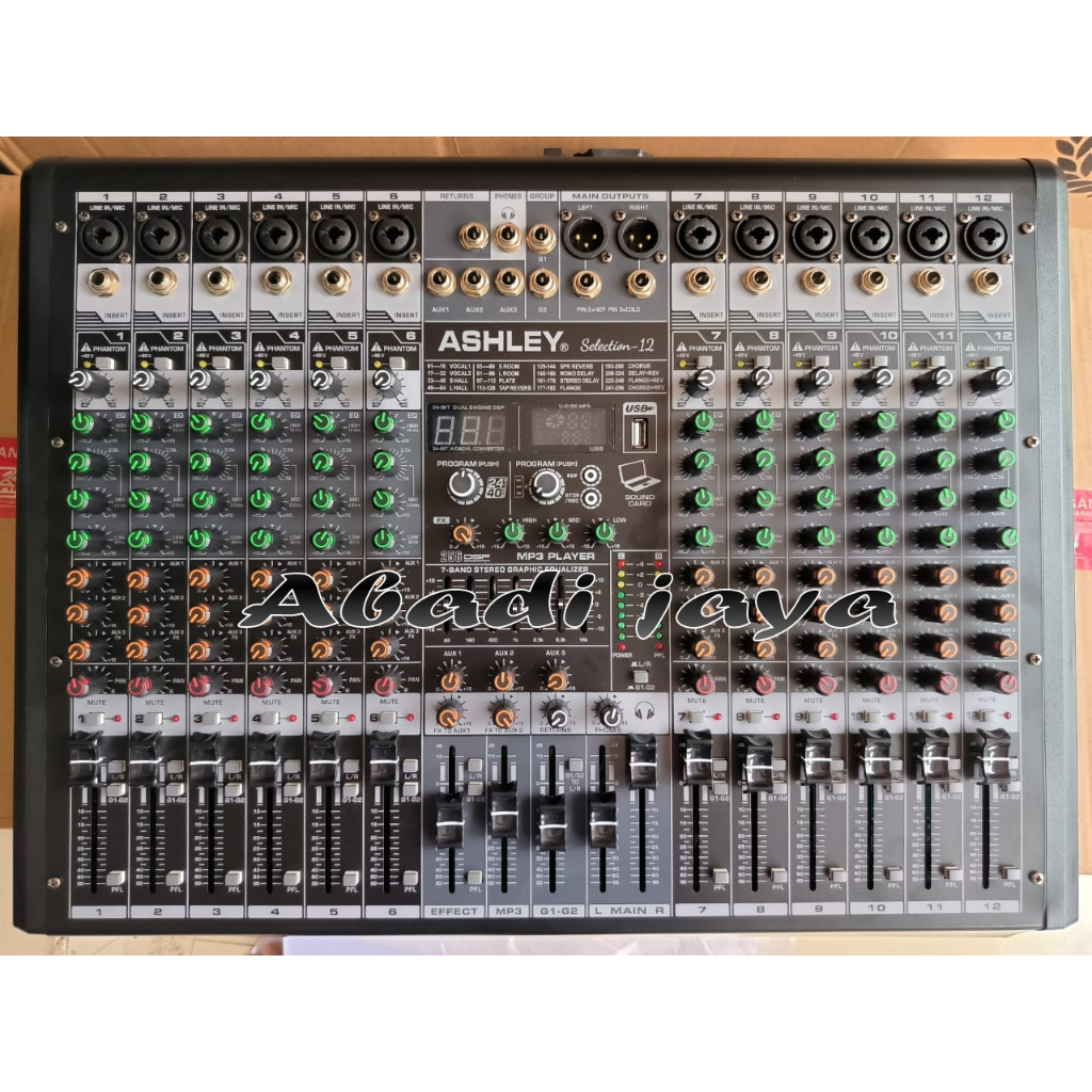 Jual Mixer Ashley Selection 12 Original 12 Channel Features 12 Channel ...