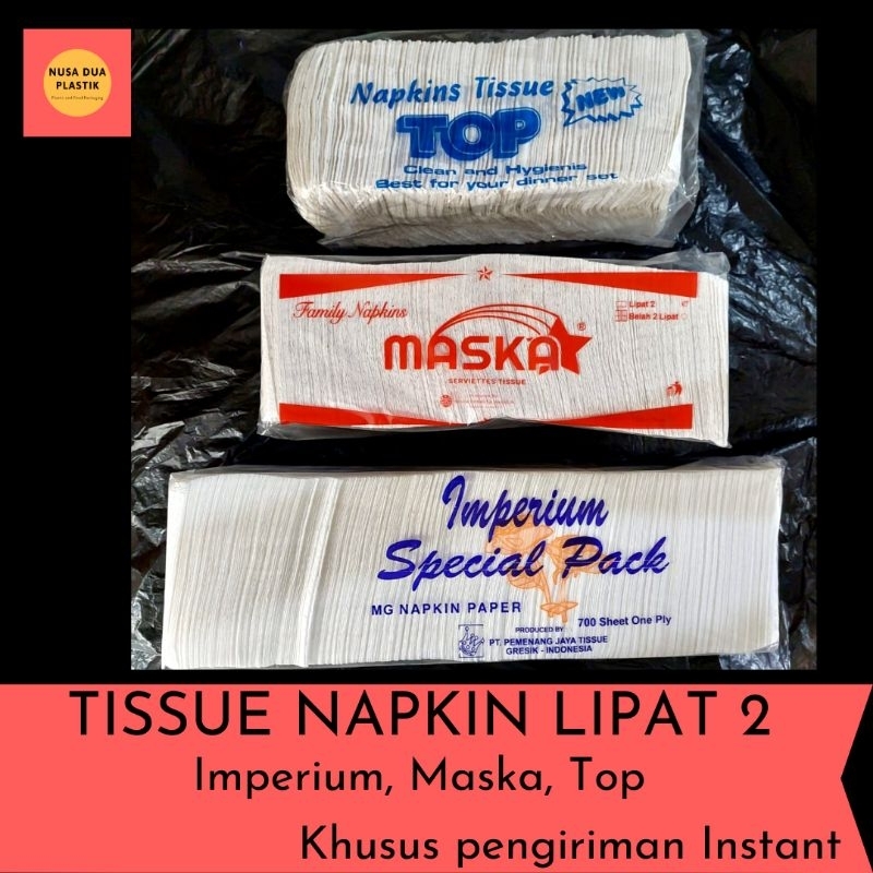 Jual Tissue Napkin Lipat Tisu Makan Kotak Imperium Maska Top | Shopee ...