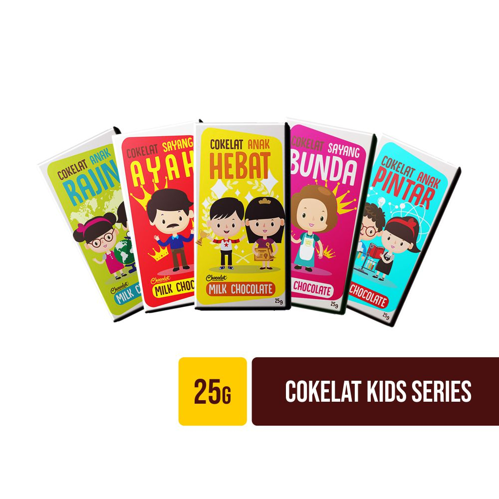 Jual PAKET Coklat Chocodot Kidz Series 25g isi 5pcs | Shopee Indonesia