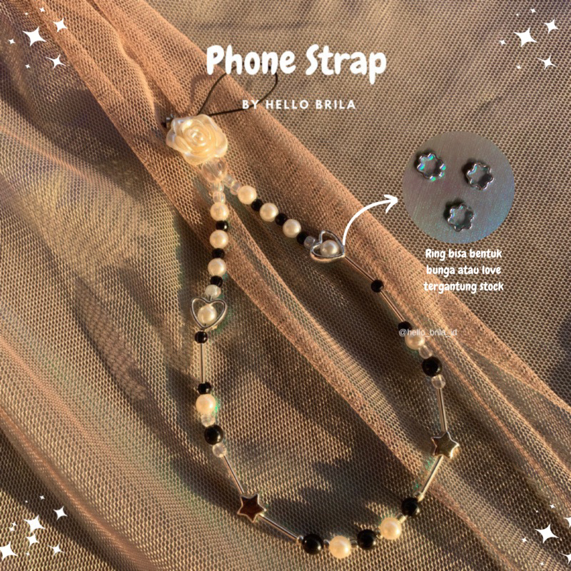 Jual Phone Strap Gantungan Handphone Strap Korea Lucu Strap Mutiara ...