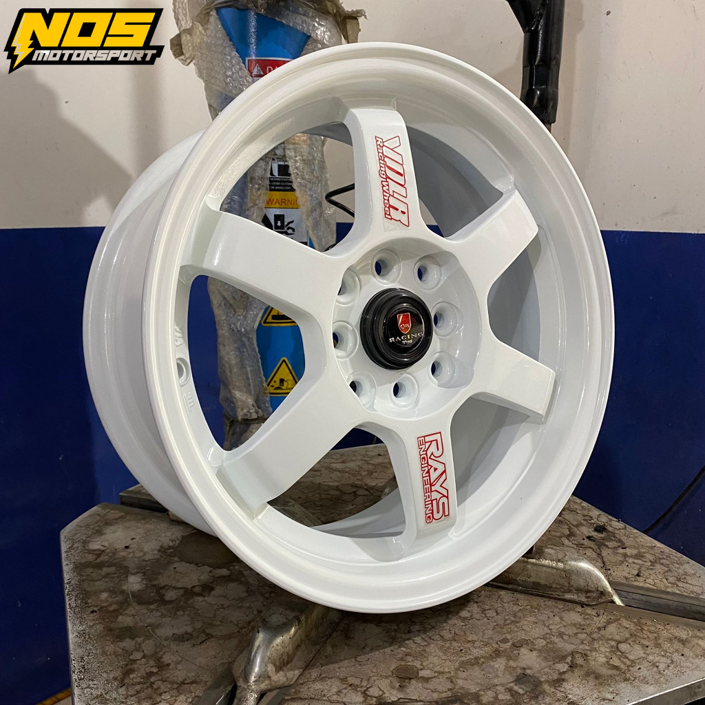 Jual VELG TE 37 RING 15 WARNA PUTIH, PCD 4X100 DAN 4X114,3 LEBAR 6,5 ...