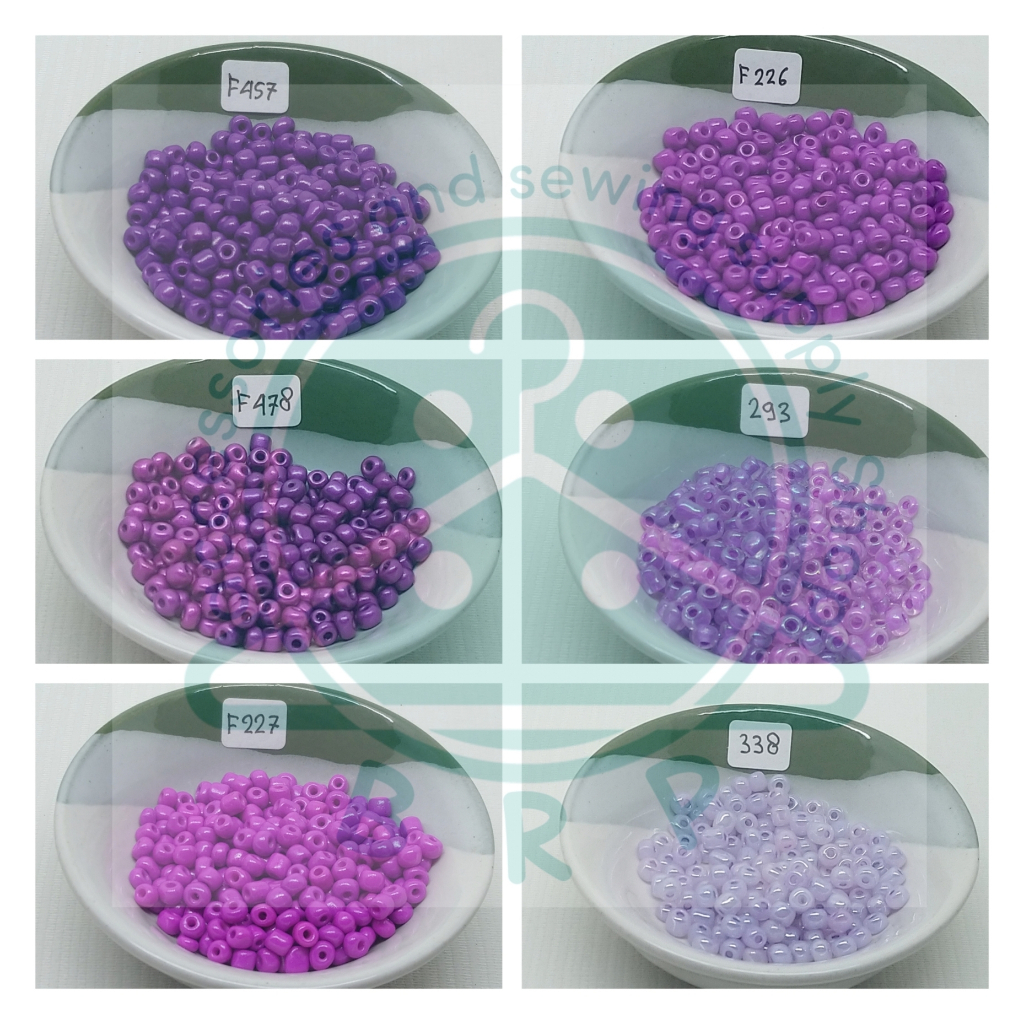 Jual Mote Manik Payet Pasir 6/0 ( Varian Warna Ungu ) | Shopee Indonesia