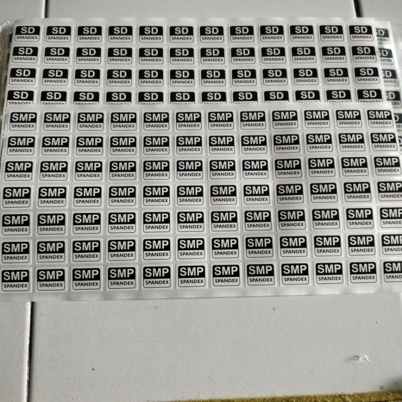 Jual 1 lembar sticker SD SMP SMA (84pcs) | Shopee Indonesia